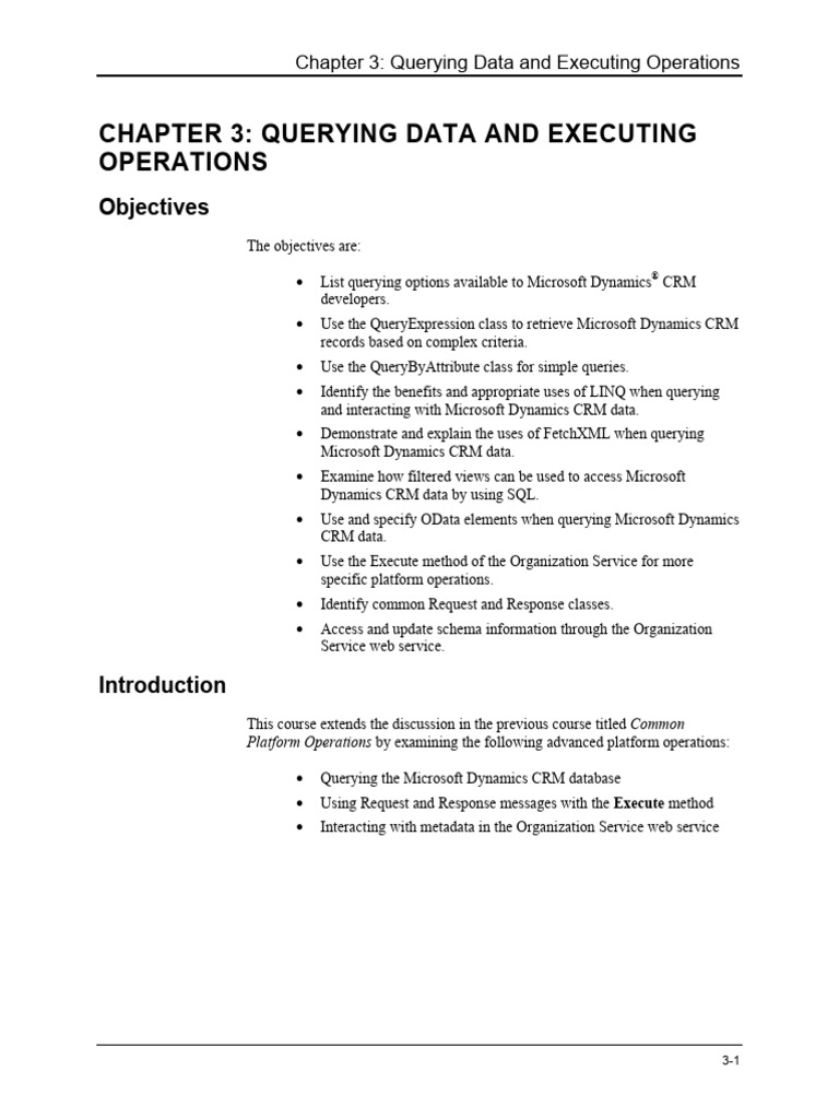 Querying Data Executing Operations | PDF | Language Integrated Query ...