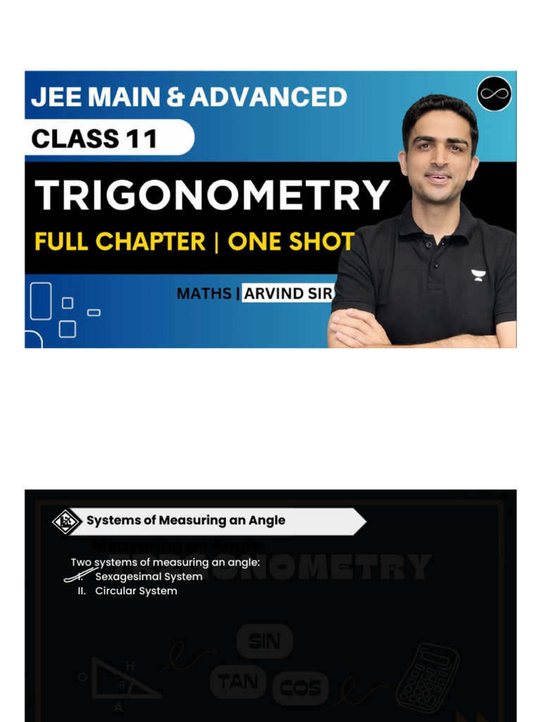 Angle Measurement Systems Explained | PDF | Angle | Trigonometric Functions