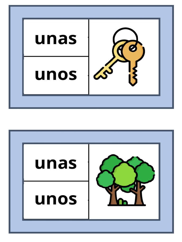 Un Una Unos Unas | PDF