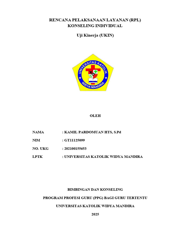 Contoh RPL Konseling Individual | PDF
