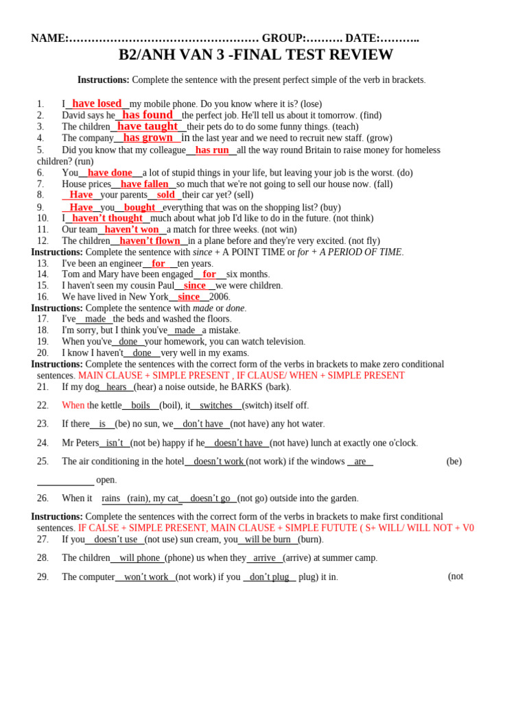 B2-AV3-FINAL-COMPLETION | PDF | Sentence (Linguistics) | Language Mechanics
