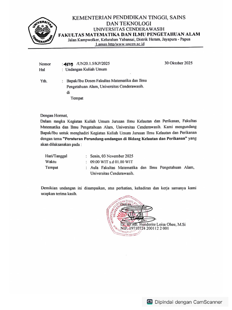 Para Dosen Fmipa Uncen | PDF