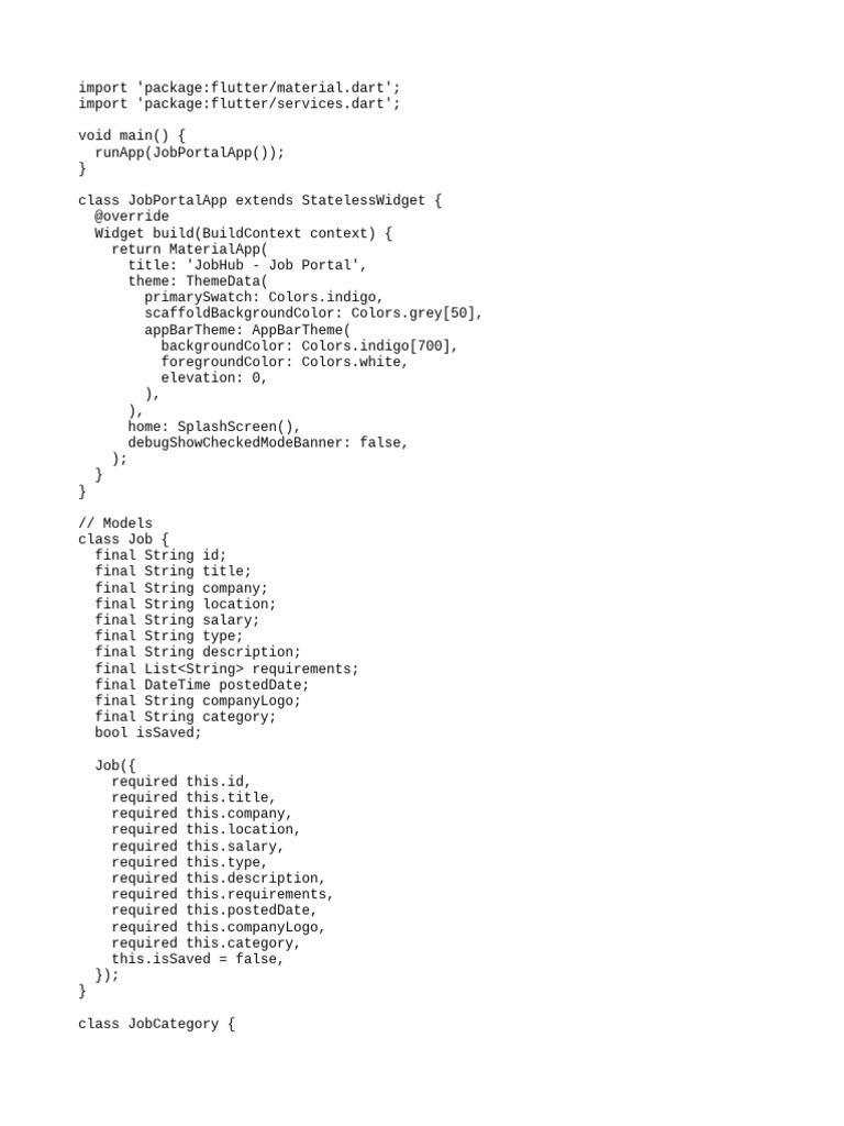 Import 'Packagefluttermaterial - Dart | PDF | Computer Programming