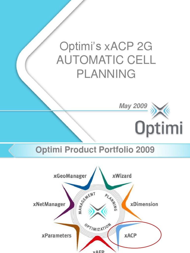 xACP 2G Automatic Cell Planning | PDF | Mathematical Optimization ...