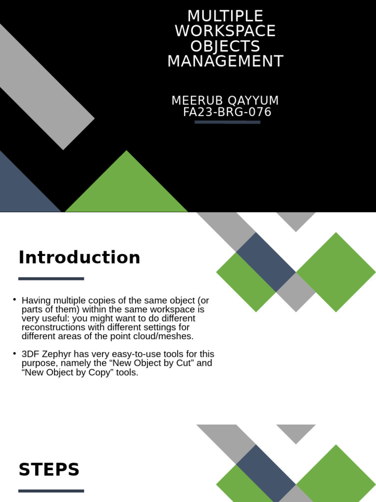 Multiple Workspace Objects Management | PDF