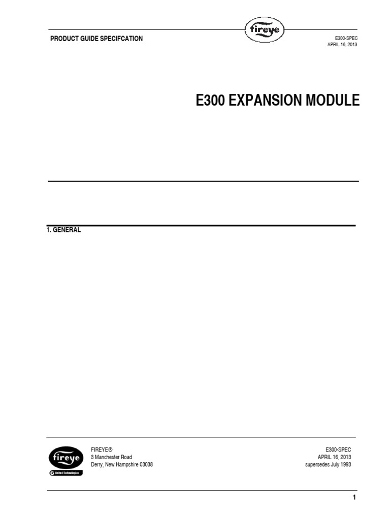 E300-SPEC-E300 Expansion Module English 2013-04-16 | PDF