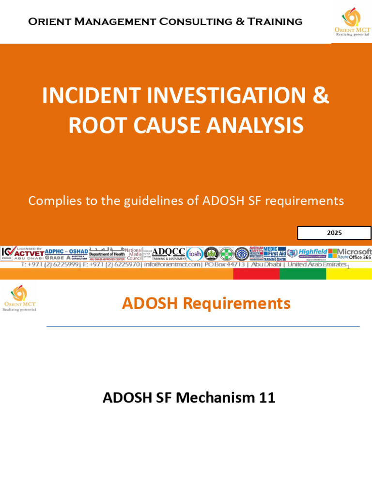INCIDENT INVESTIGATION & ROOT CAUSE ANALYSIS | PDF | Occupational ...
