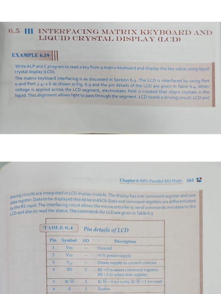 LCD Interface With 8051 | PDF
