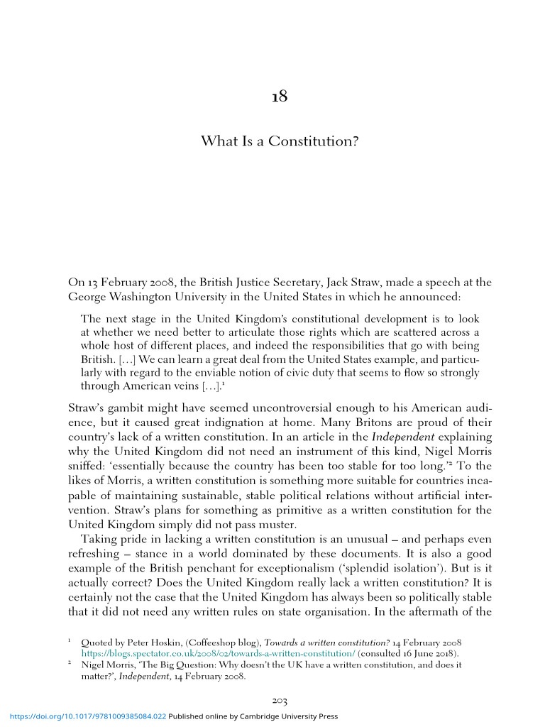 Understanding the UK's Constitution Debate | PDF | Constitution ...