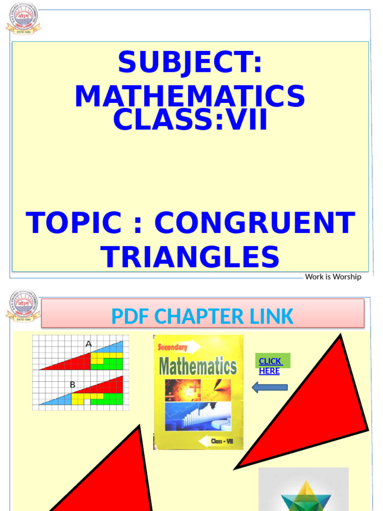 Congruent Triangles | PDF | Euclidean Geometry | Geometry