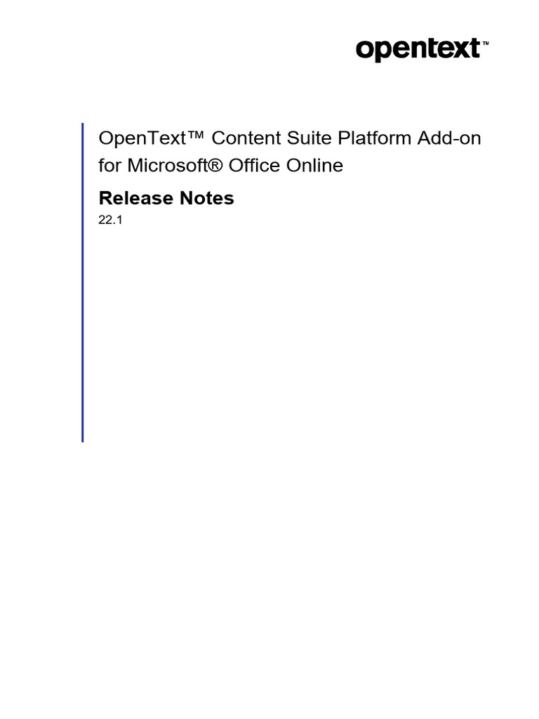 CSP Add-On For Microsoft Office Online Release Notes 22.1 | PDF ...