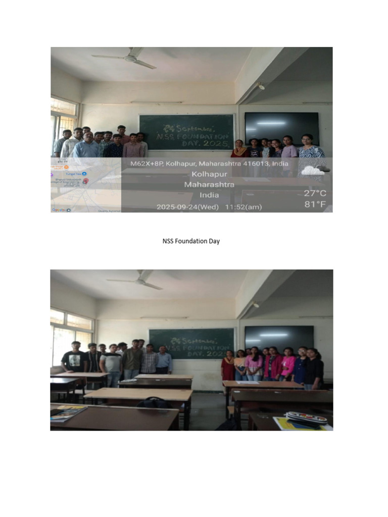 NSS Foundation Day Photo | PDF