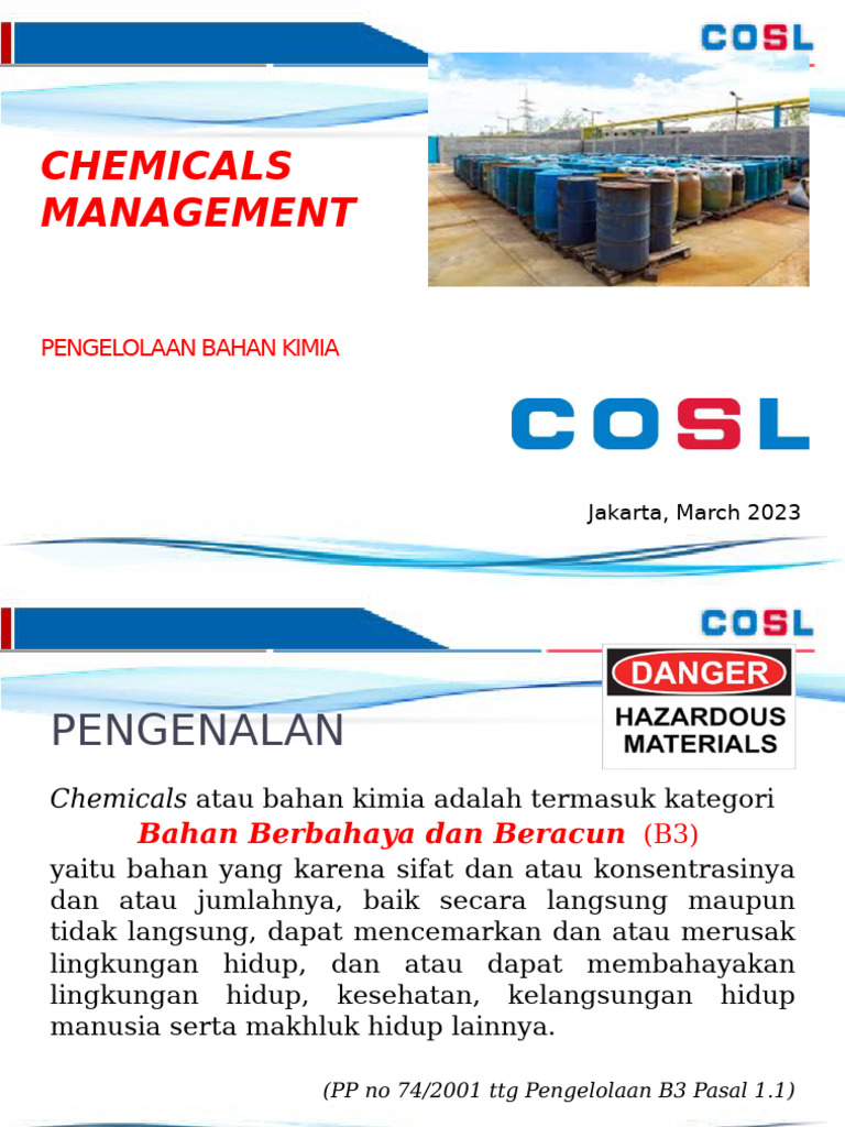 Chemicals Management IND-EnG 200161113 | PDF