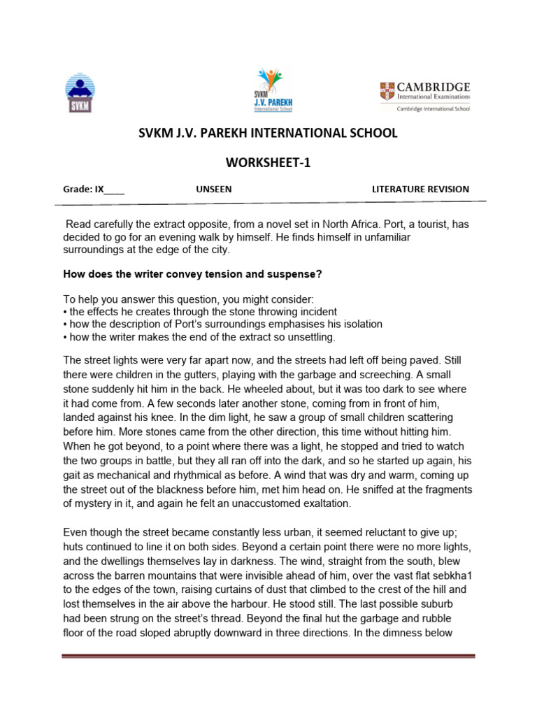 Tension and Isolation in Literature | PDF