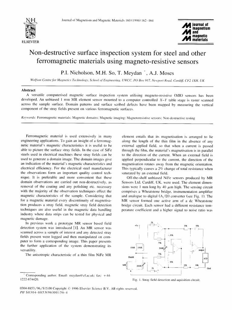 Nondestructive Surface Inspection For Steel and Other Ferromagnetic ...