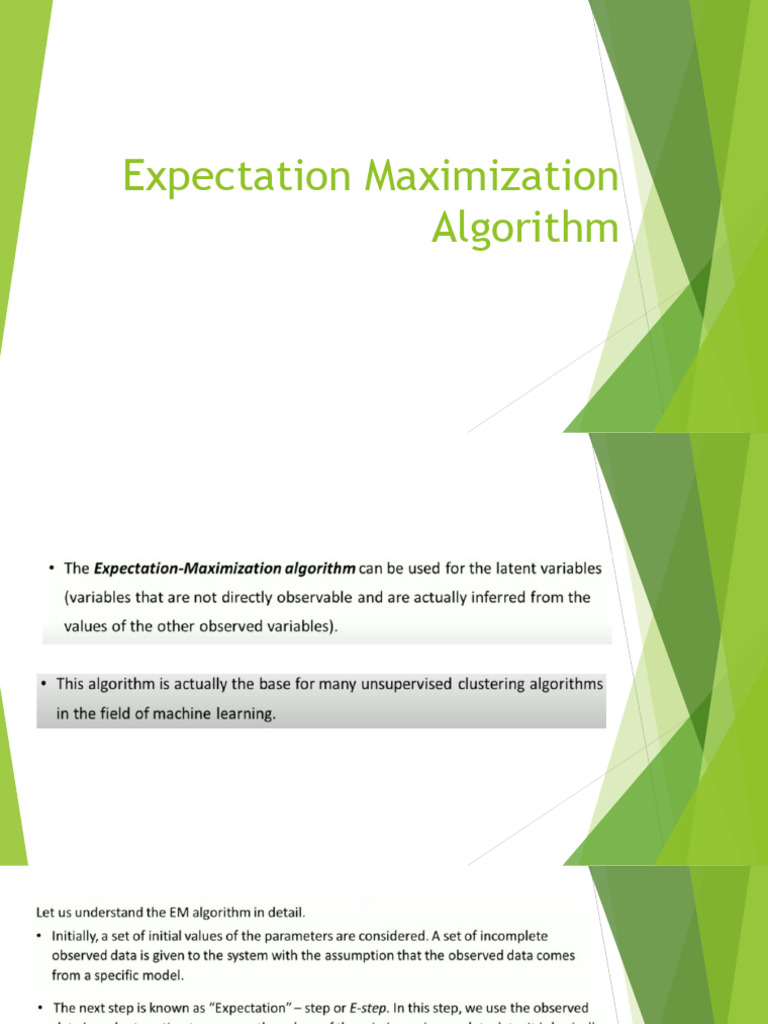 Expectation Maximization Algorithm 10 | PDF