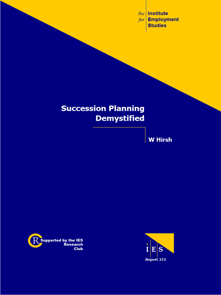 Succession Planning Explained | PDF | Recruitment | Employment