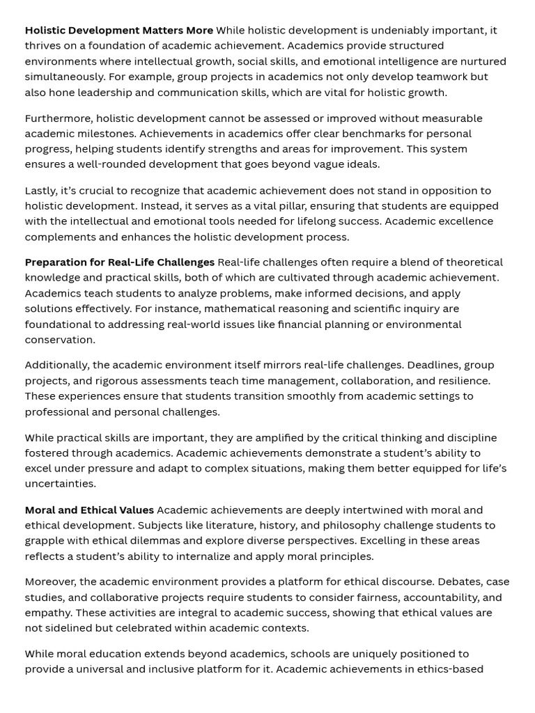Foundation For Holistic Development | PDF | Psychological Resilience ...