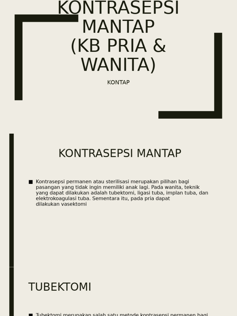ALAT KONTRASEPSI MANTAP | PDF