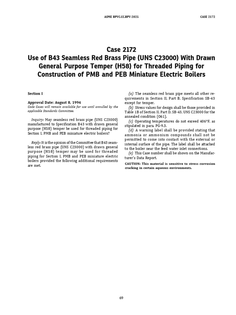 B43 Brass Pipe Use in Miniature Boilers | PDF | Pipe (Fluid Conveyance ...