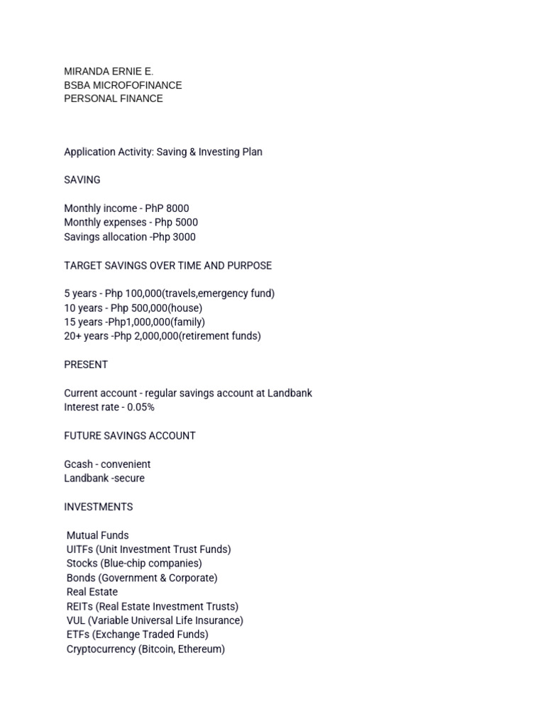 Personal Finance | PDF