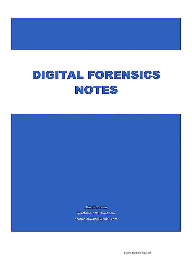 Introduction To Digital Forensic | PDF