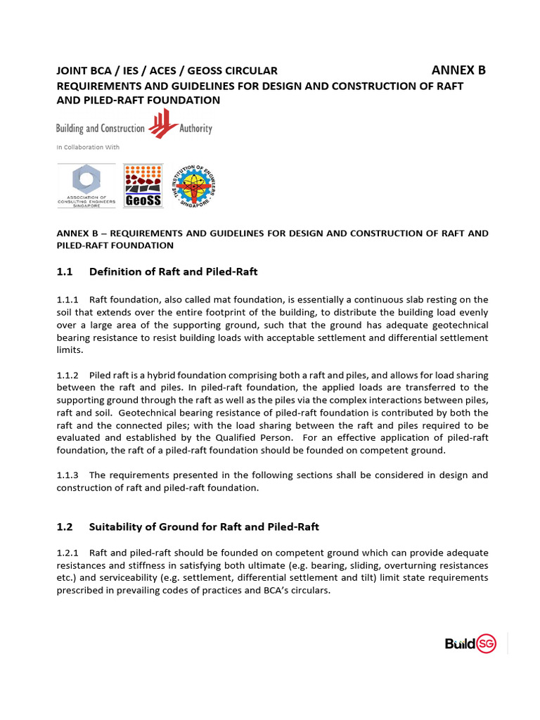 Raft and Piled-Raft Foundation Guidelines | PDF | Foundation ...