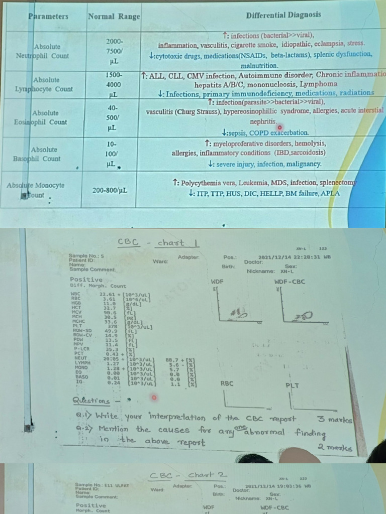 CBC Chart Ques | PDF