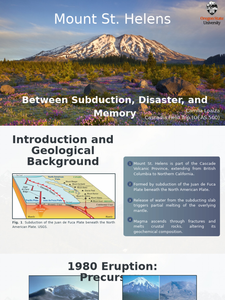 Mount St. Helens Eruption Analysis | PDF | Volcanic Ash | Geology