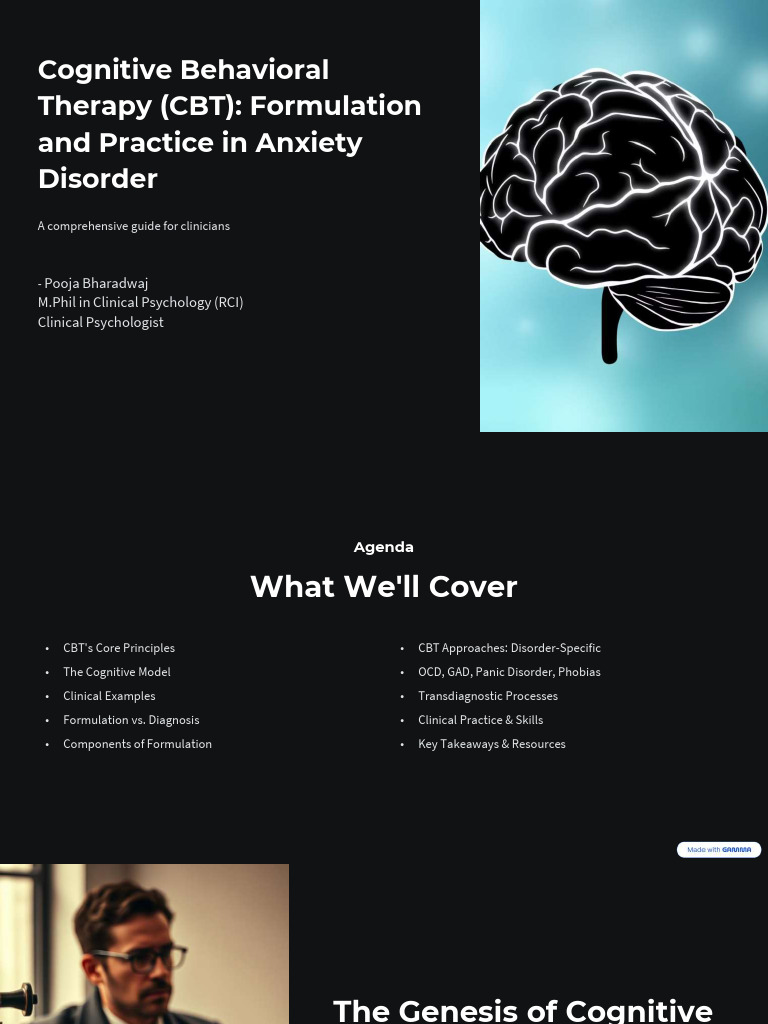 Cognitive Behavioral Therapy CBT Formulation and Practice | PDF ...