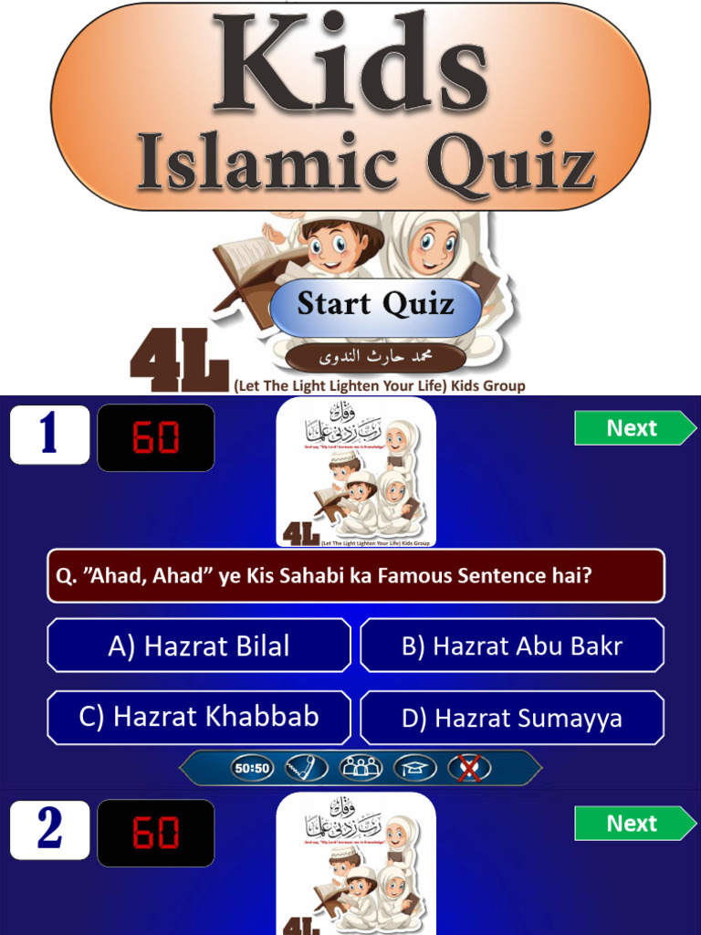 Islamic Quiz on Sahaba and Events | PDF | Semitic Words And Phrases ...