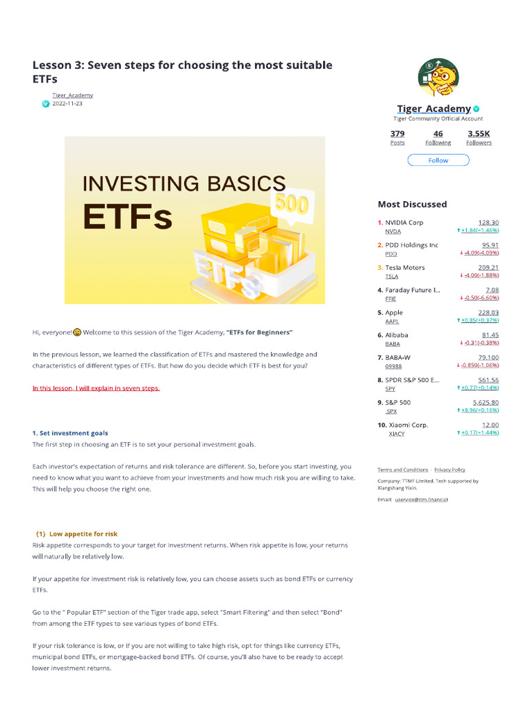 Lesson 3 - Seven Steps For Choosing The .. | PDF