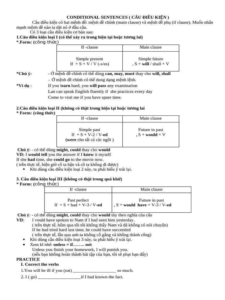 Chuyen de Cau Dieu Kien | PDF