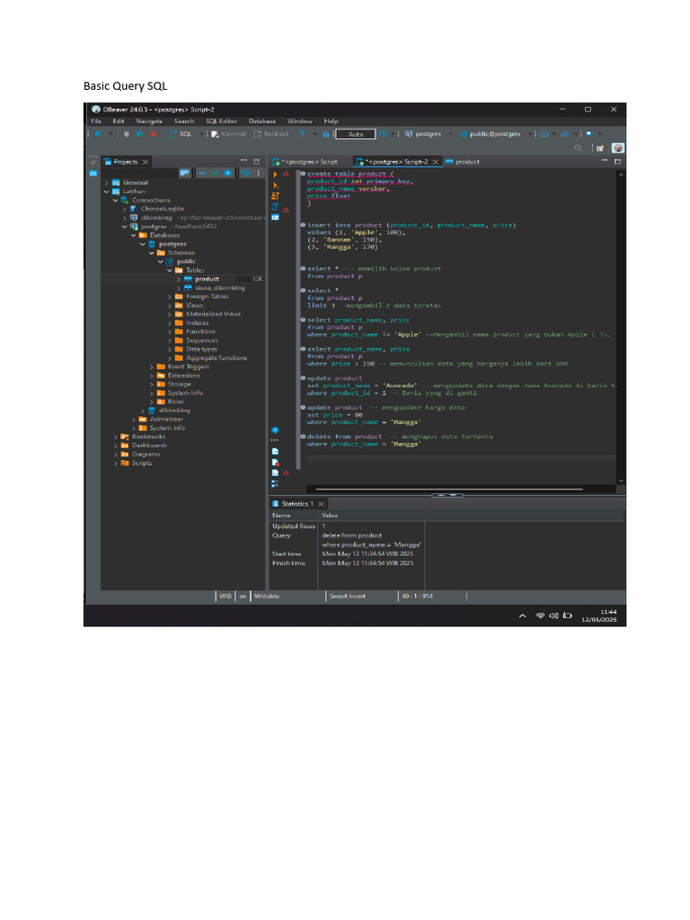 Basic Query SQL | PDF