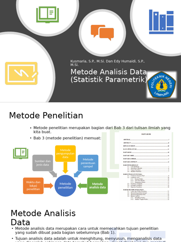 Metode Analisis Data: Statistik Parametrik | PDF