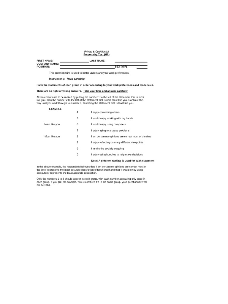 Harrison Assessment | PDF | Leadership | Cognition