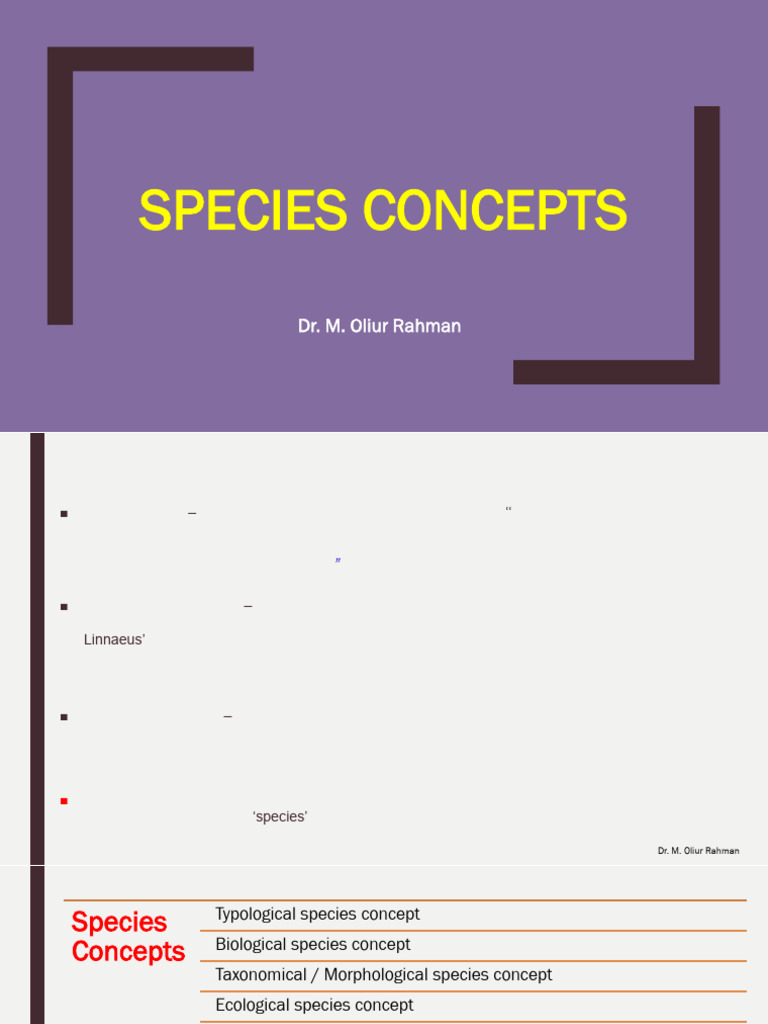 Understanding Species Concepts in Biology | PDF | Species | Genetics