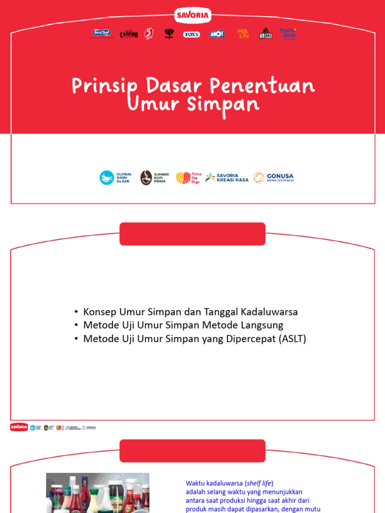 Panduan Penentuan Umur Simpan Produk | PDF