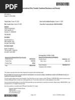 Bank of America Wire Transfer Receipt | PDF