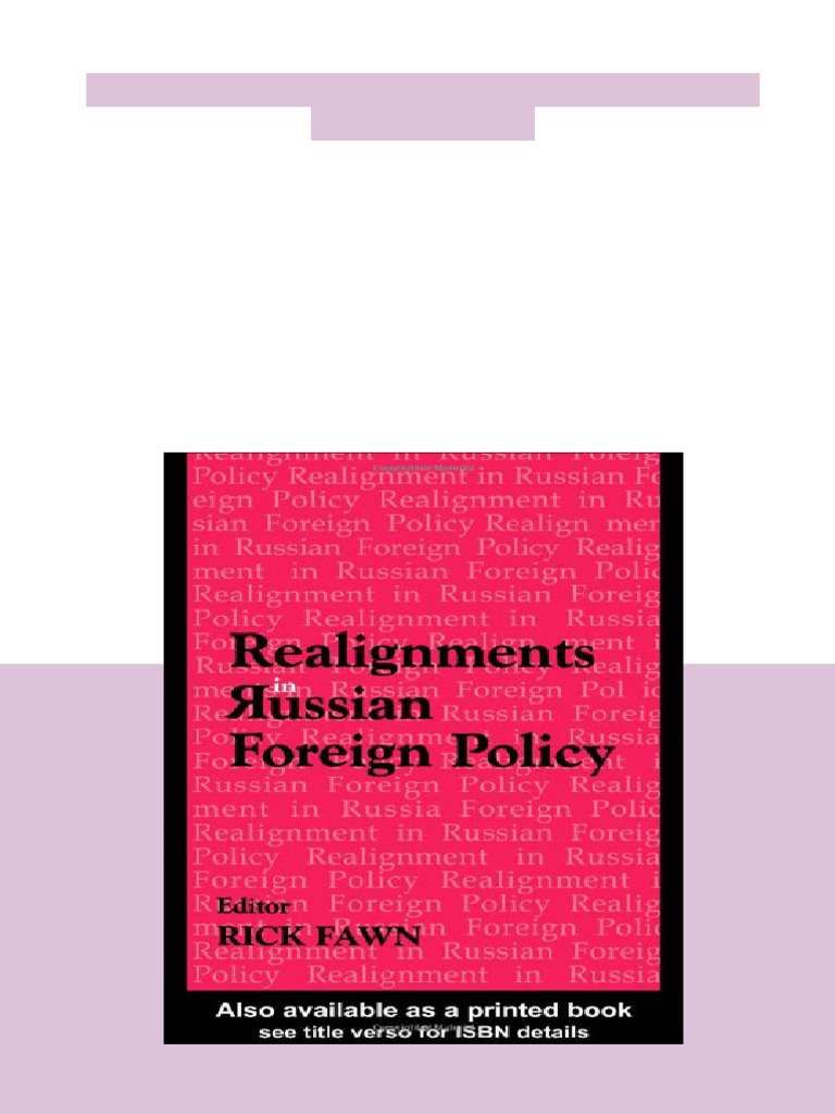 Realignments in Russian Foreign Policy Rick Fawn Kindle & PDF Formats ...