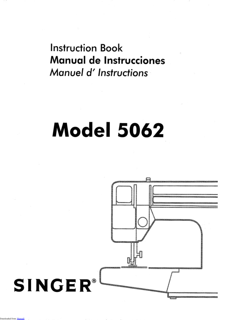 Singer 5062 Sewing Machine Instruction Manual | PDF