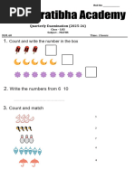 LKG Math Question Paper Sample | PDF | Teaching Mathematics