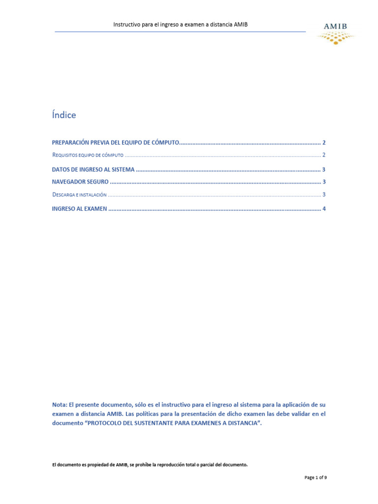 Ingreso a examen a distancia AMIB | PDF | Telefonía móvil ...