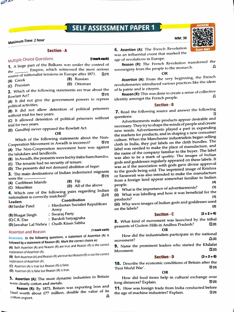 History Class X Revision | PDF