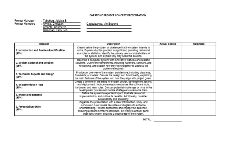 Capstone Project Concept Overview | PDF | System | Software
