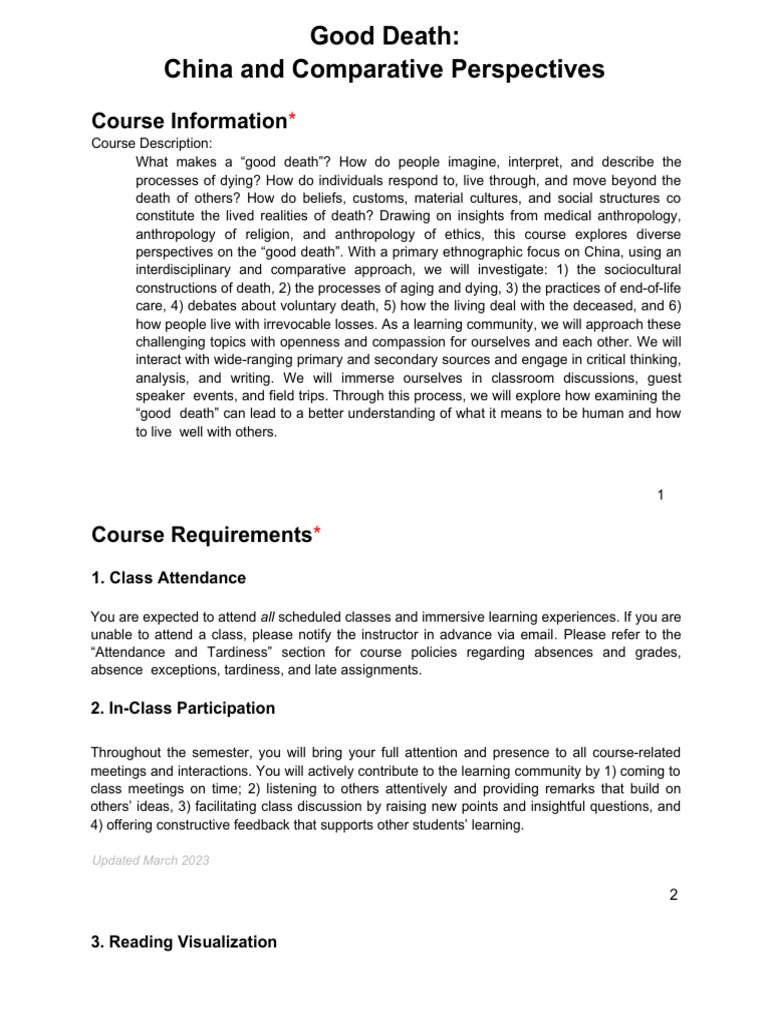 Exploring Good Death in China | PDF | Essays | Anthropology