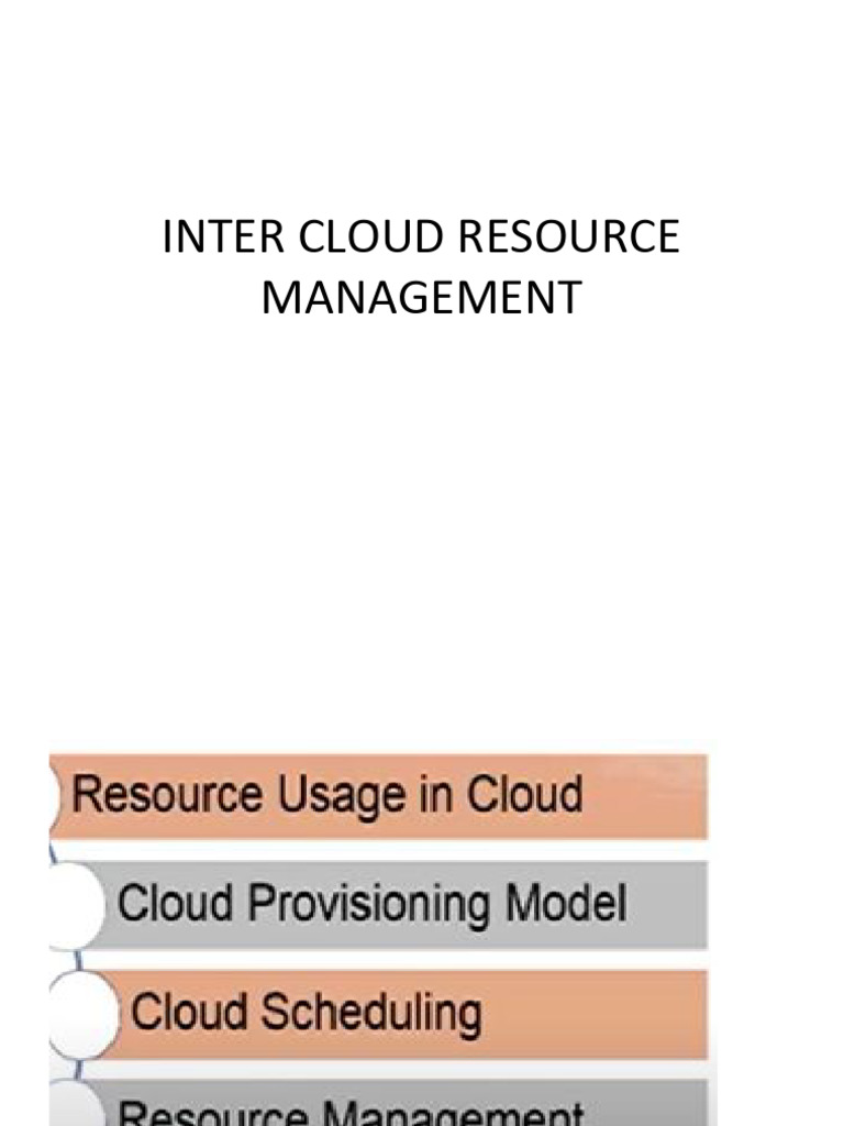 Inter Cloud Resource Management | PDF