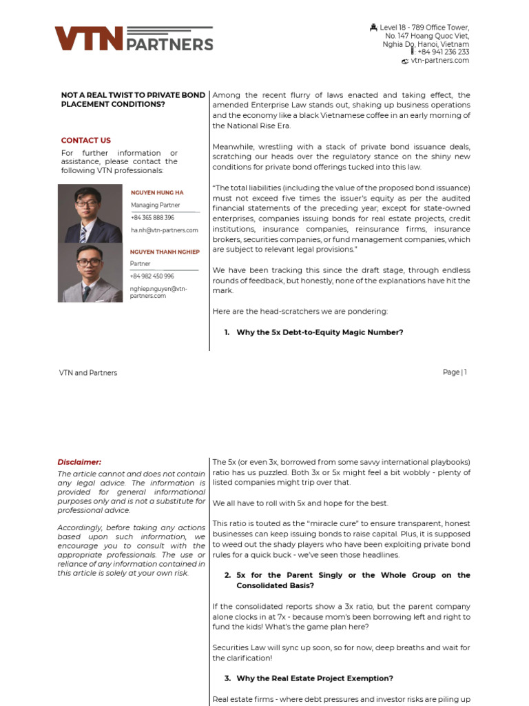 Private Bond Placement Insights Vietnam | PDF | Bonds (Finance ...