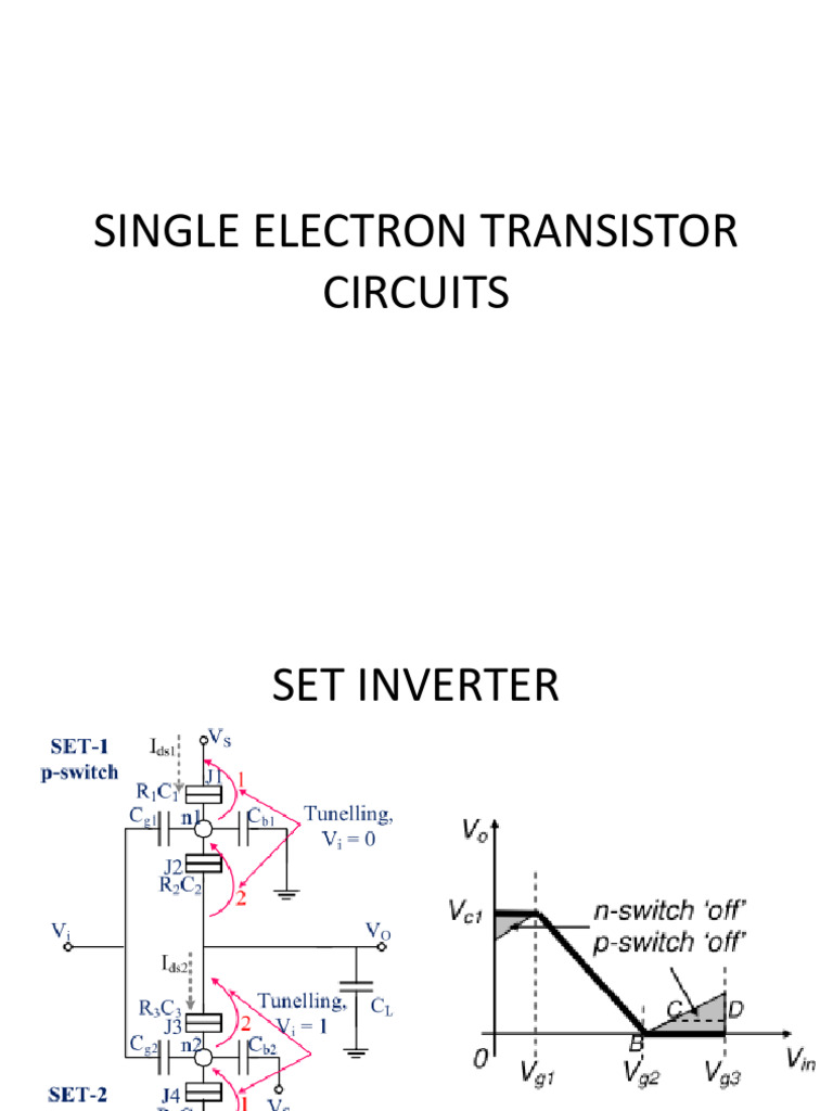 Single Electron Transistor Circuits Guide | PDF