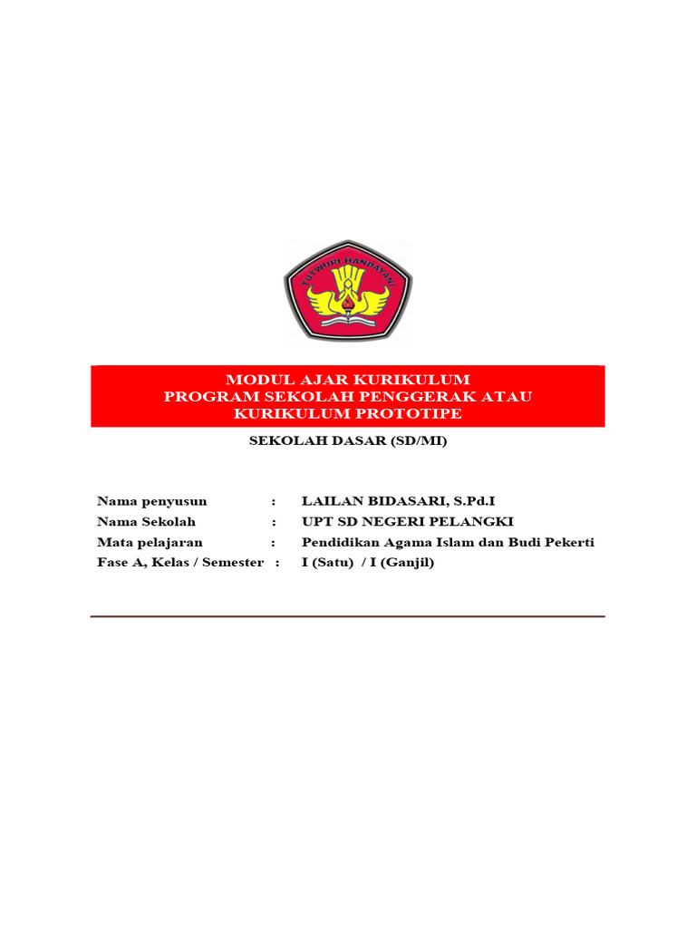 MODUL 1 KELAS 1 2024 2025 | PDF